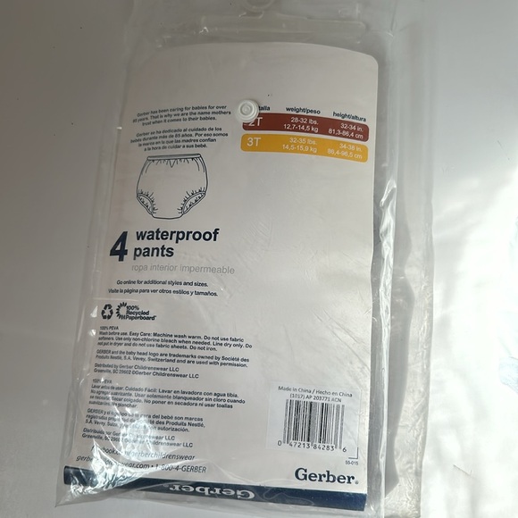 Gerber | Other | Gerber Plastic Training Pants Size 2t And Waterproof ...